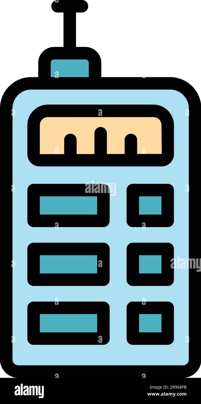 Laser measuring device icon. Outline Laser measuring device vector icon ...