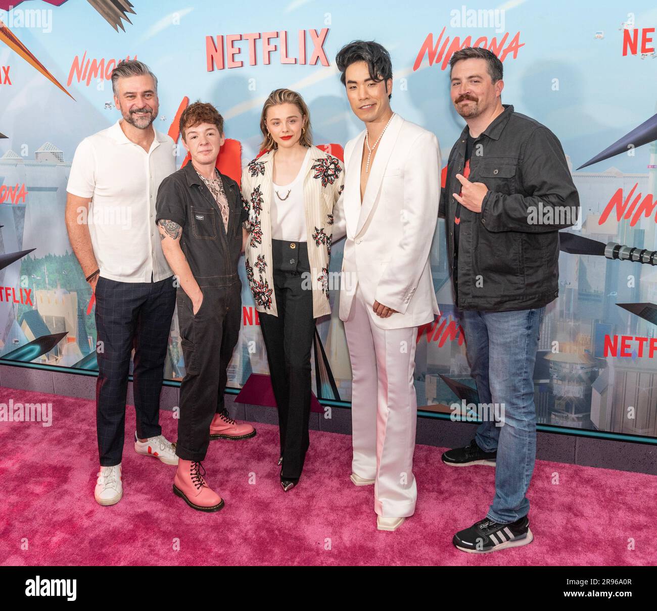 Troy Quane, ND Stevenson, Chloe Grace Moretz, Eugene Lee Yang, Nick Bruno attend special ...