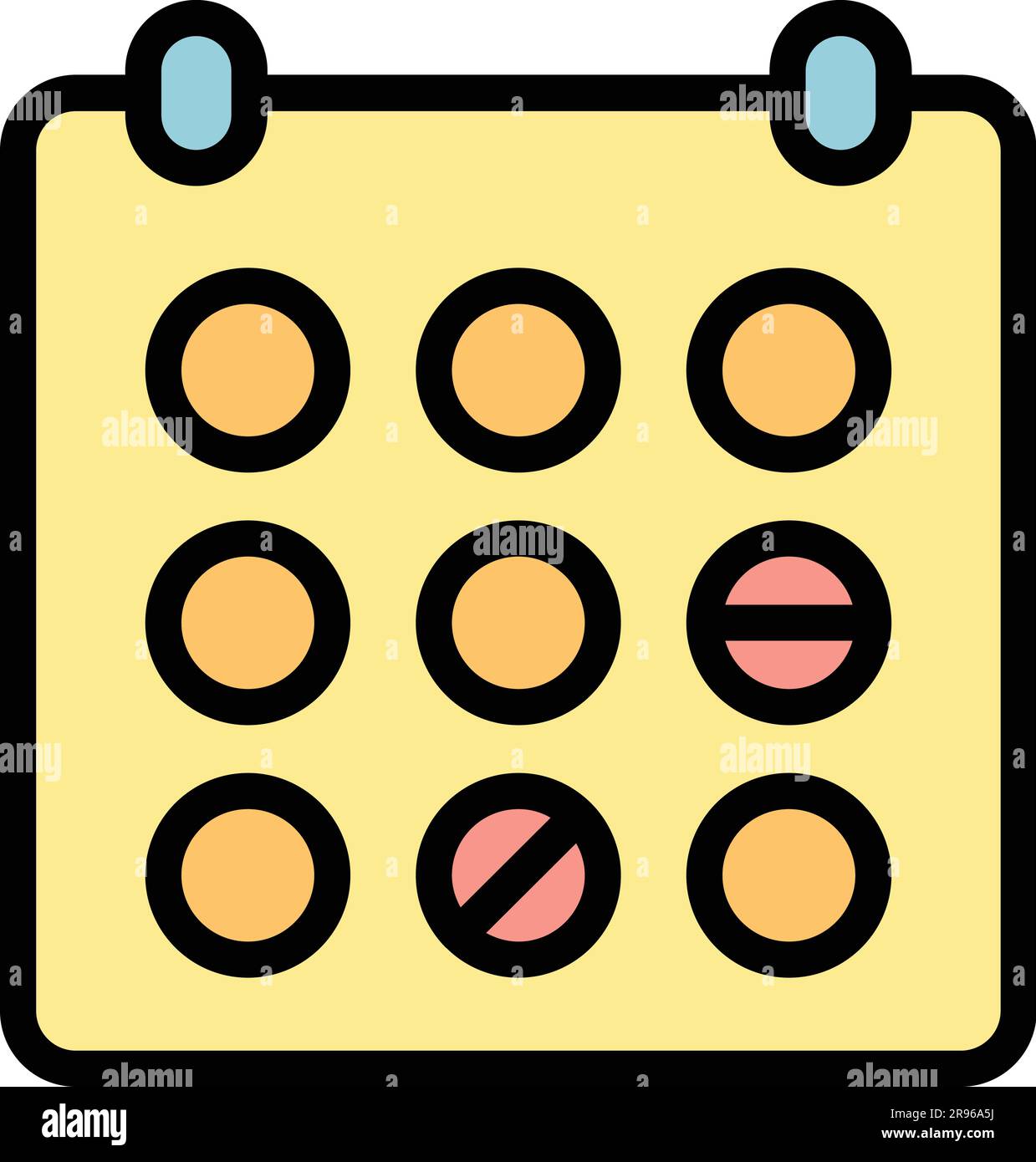 Event planner week icon. Outline Event planner week vector icon for web ...