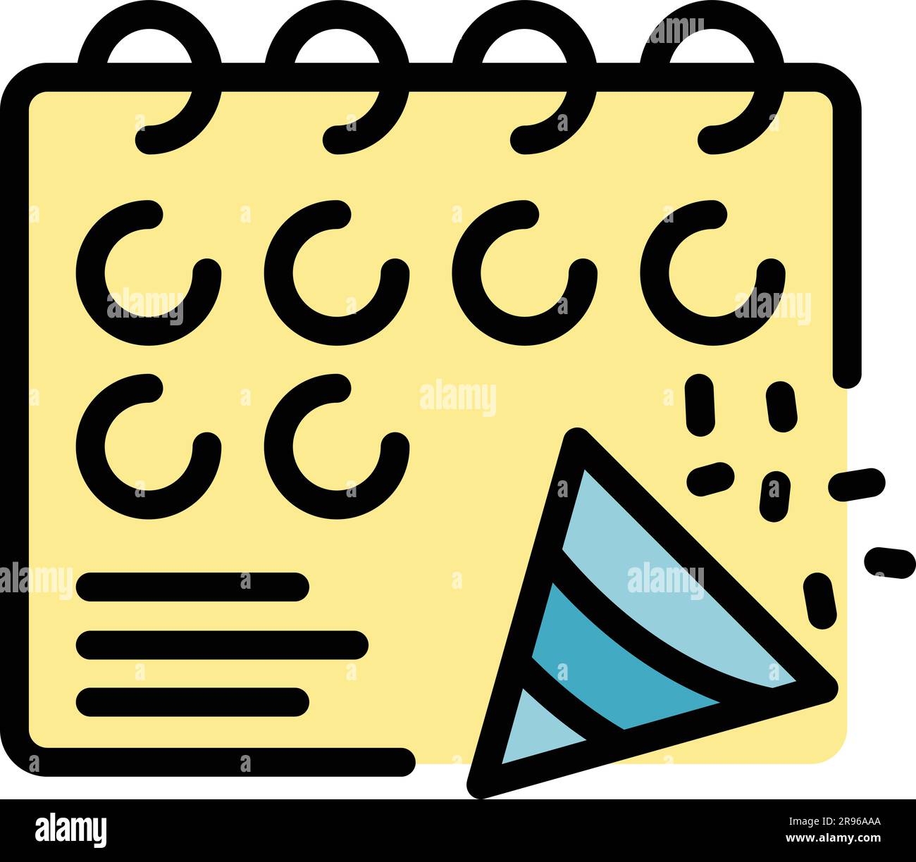 Event planner reminder icon. Outline Event planner reminder vector icon ...