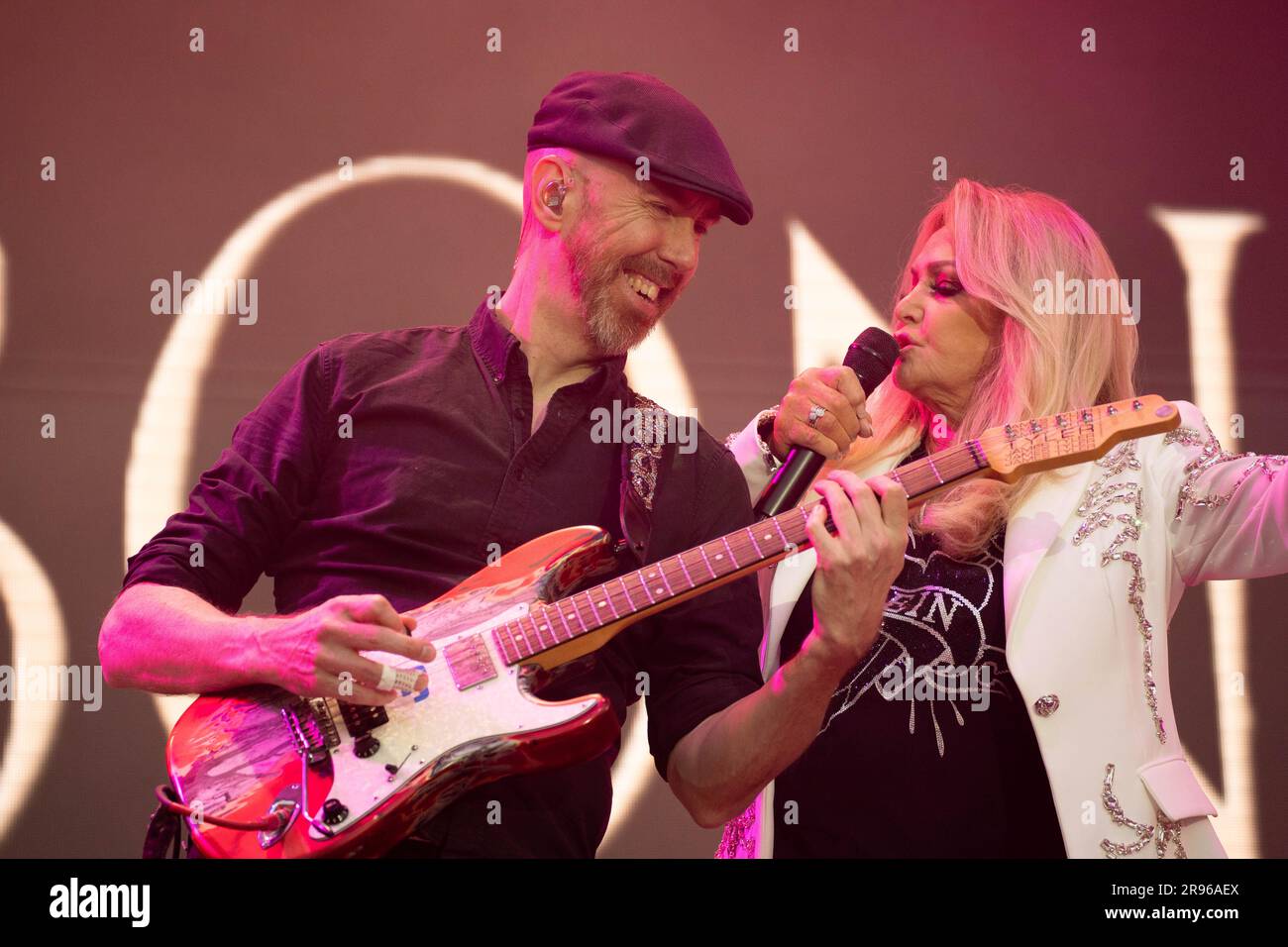 Vienna, Austria. 24 June 2023. British pop and rock singer Bonnie Tyler ...