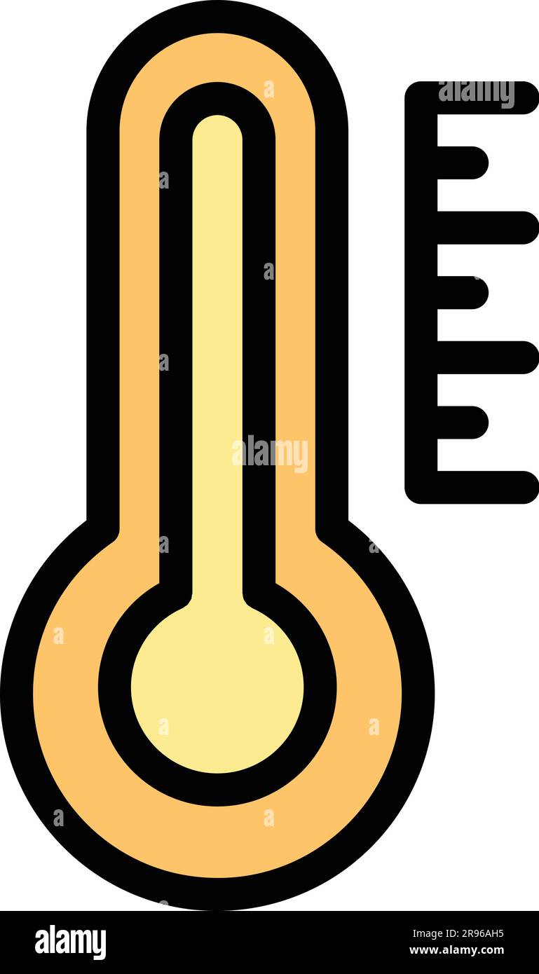 Laser thermometer temperature icon. Outline Laser thermometer ...