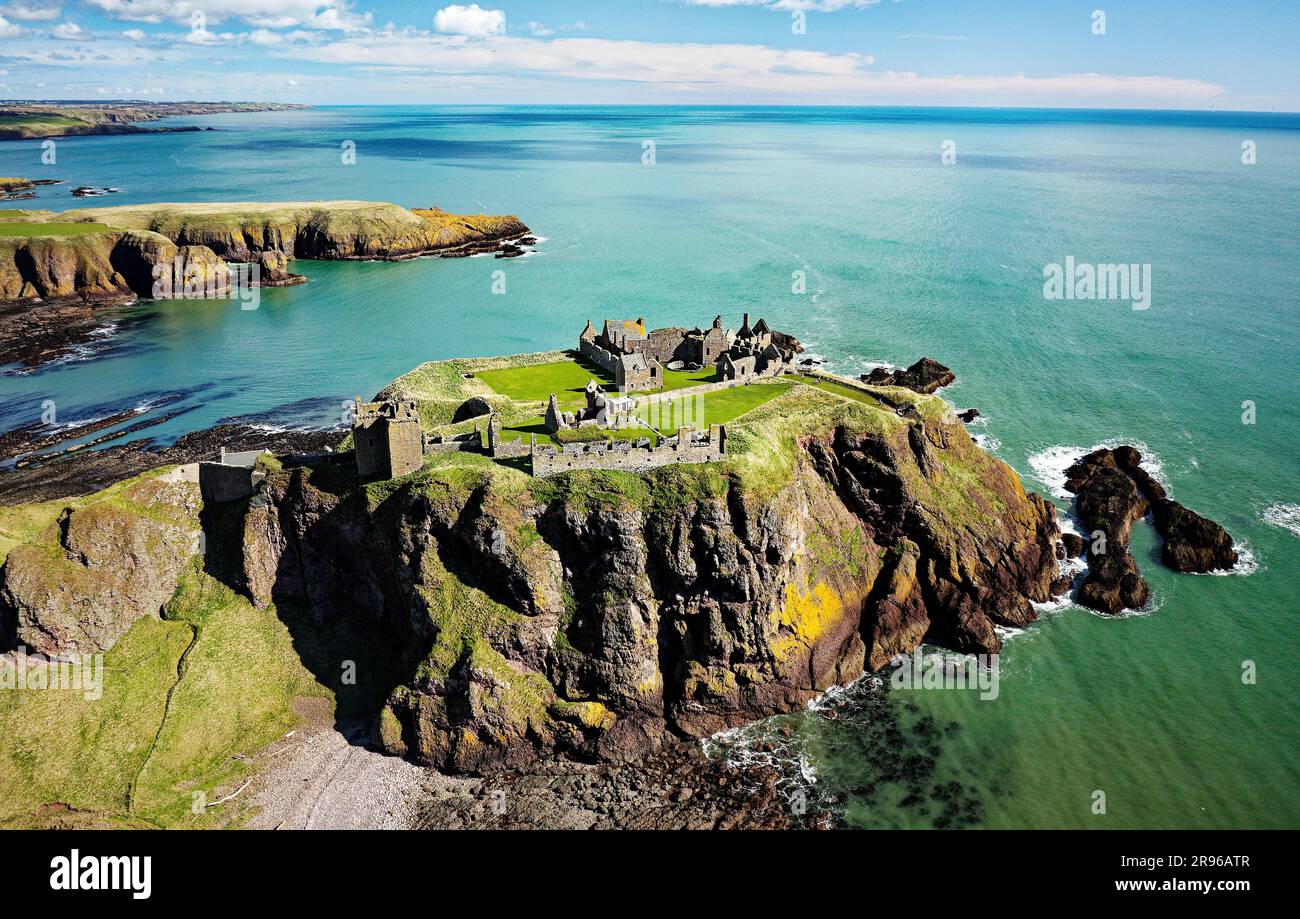 Dunnottar Castle Dun Fhoithear on North Sea coast south of Stonehaven ...