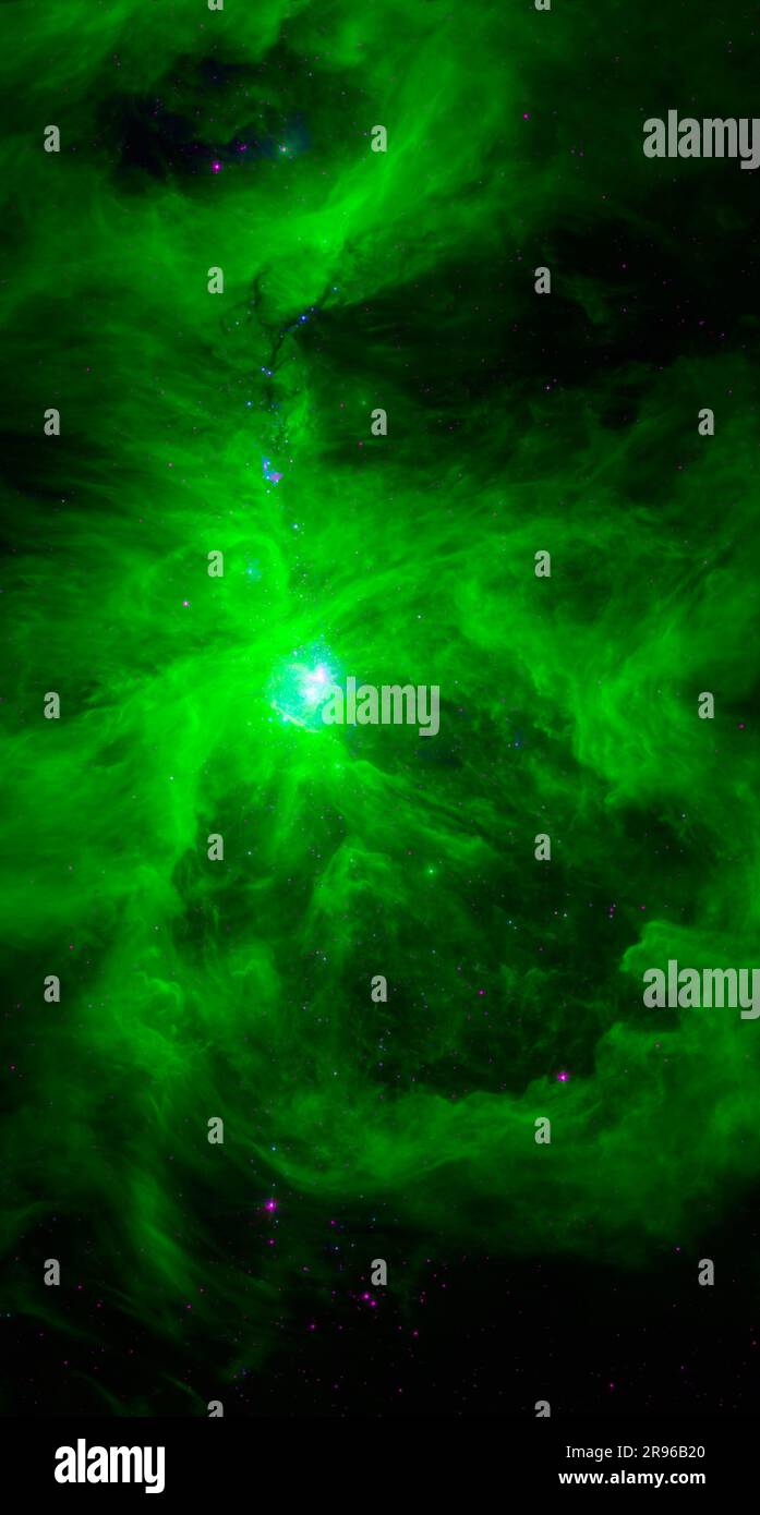 Nasa Nebula Images Green Black