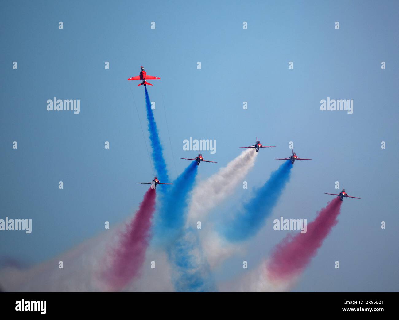 The Royal Air Force, Red Arrows display team from RAF Waddington ...