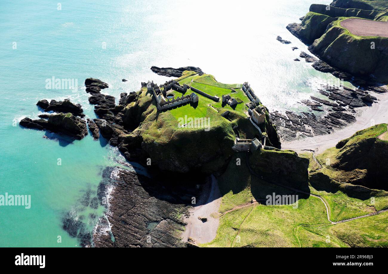 Dunnottar Castle Dun Fhoithear on North Sea coast south of Stonehaven ...