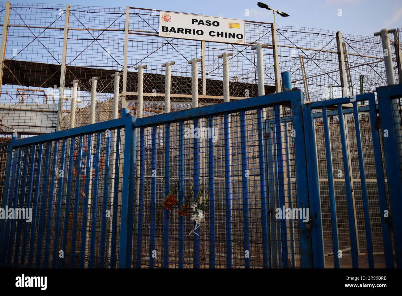 Flowers placed on the fence during the I March for Justice 24J 'A year ...