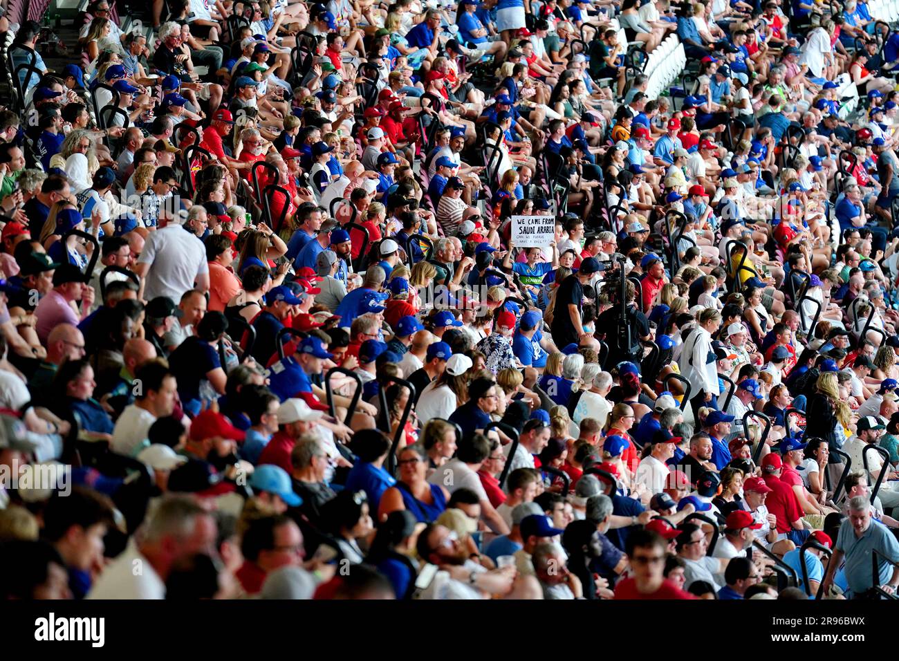 Fans in the stands during the MLB London Series match at the London ...