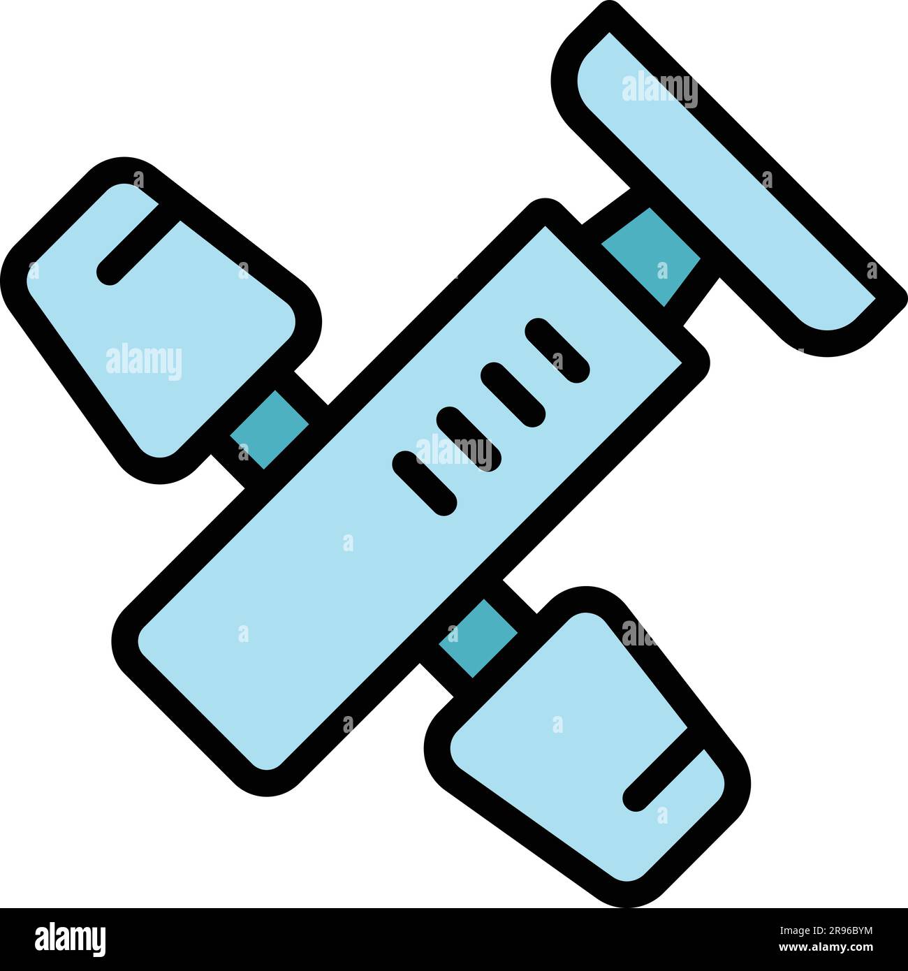 Satellite internet icon. Outline Satellite internet vector icon for web ...
