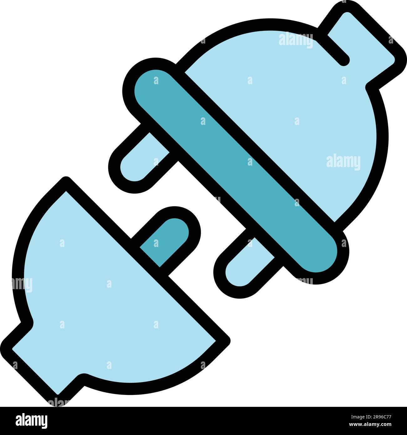 Electric plug icon. Outline Electric plug vector icon for web design ...