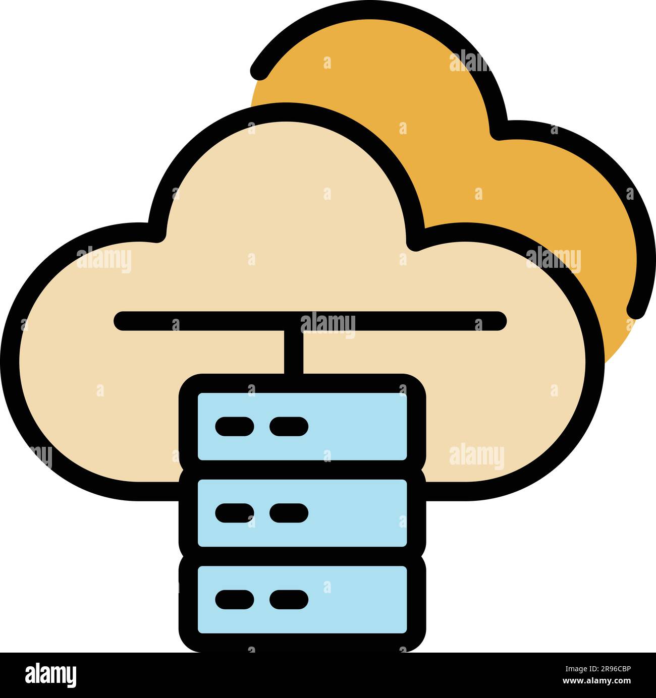 Data internet icon. Outline Data internet vector icon for web design isolated on white ...