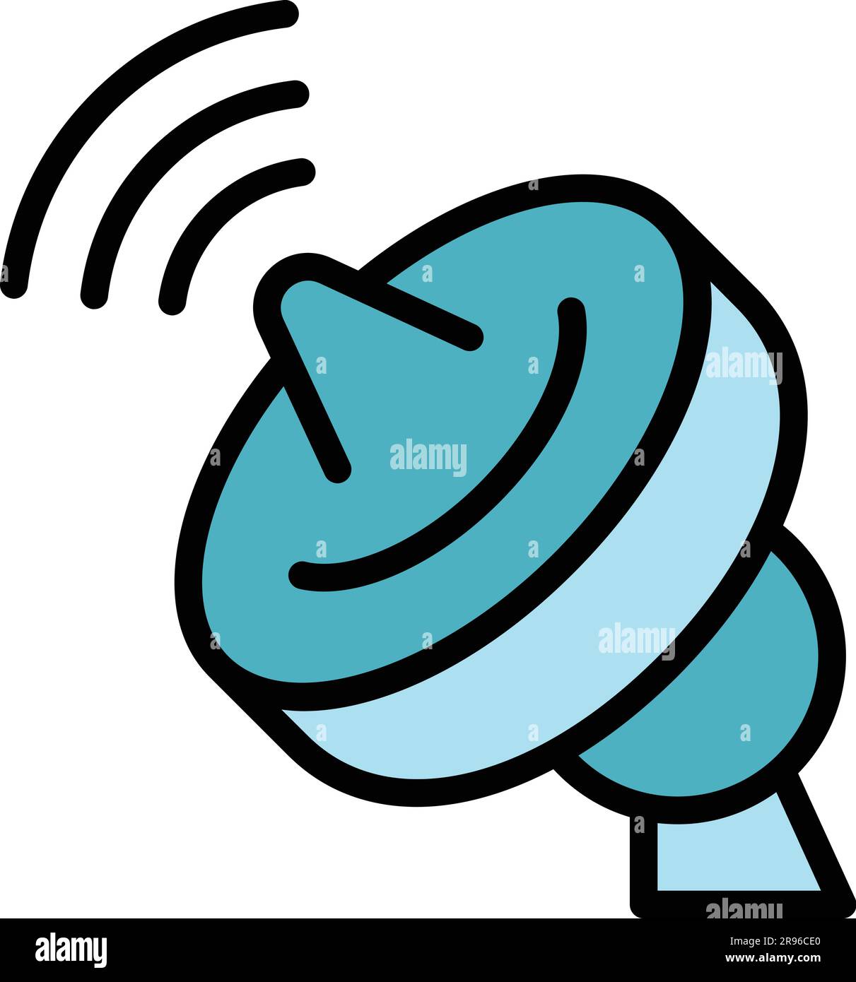 Antenna internet icon. Outline Antenna internet vector icon for web ...