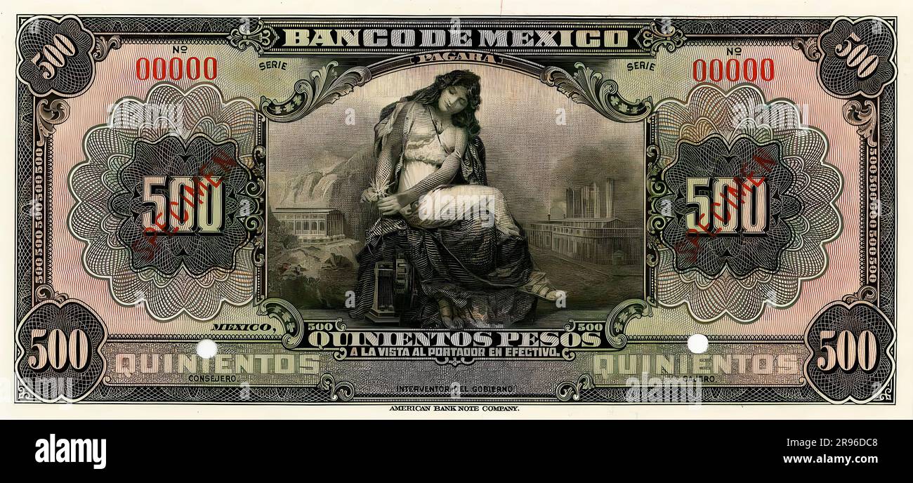 Mexico 500 pesos banknote hi-res stock photography and images - Alamy
