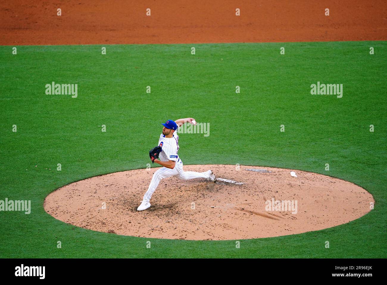Chicago Cubs' Julian Merryweather pitches during the MLB London Series ...