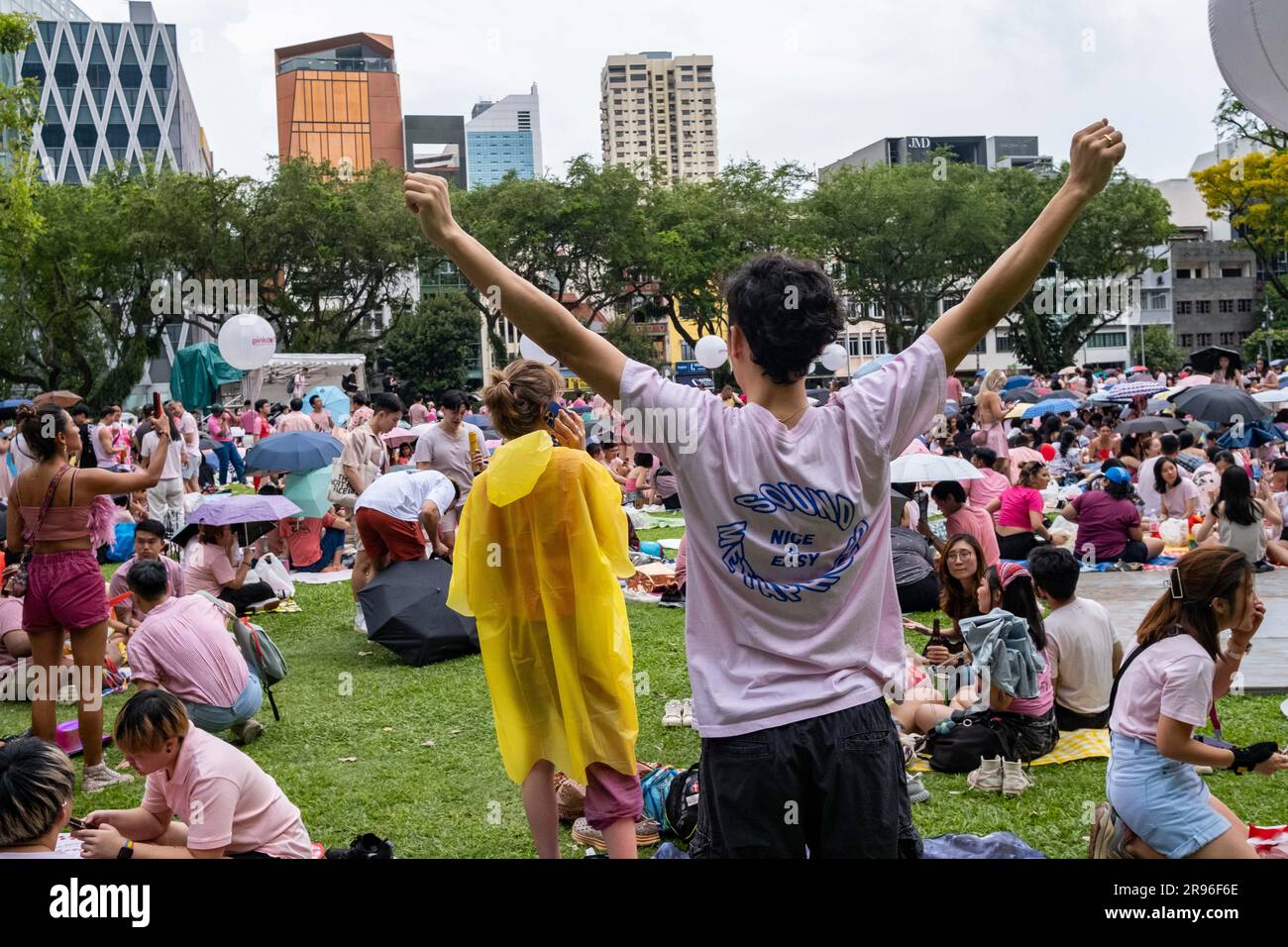 Singapore 24th June 2023 Thousands Celebrate Pink Dot Sg In Hong
