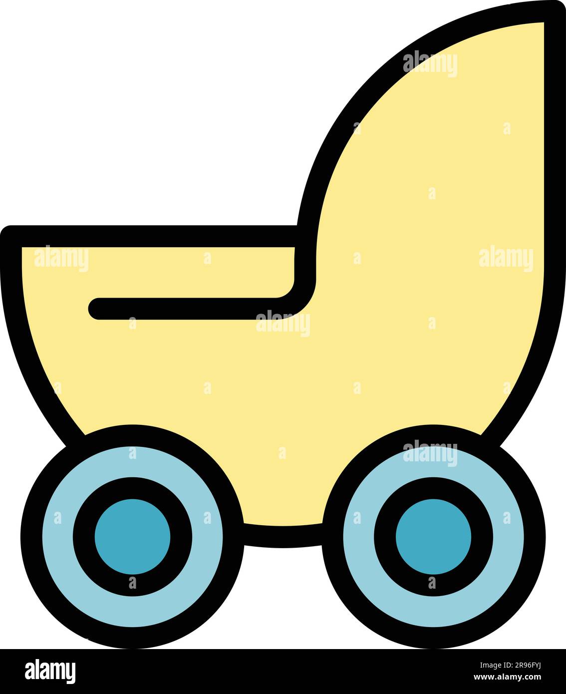 Maternity pram icon. Outline Maternity pram vector icon for web design ...