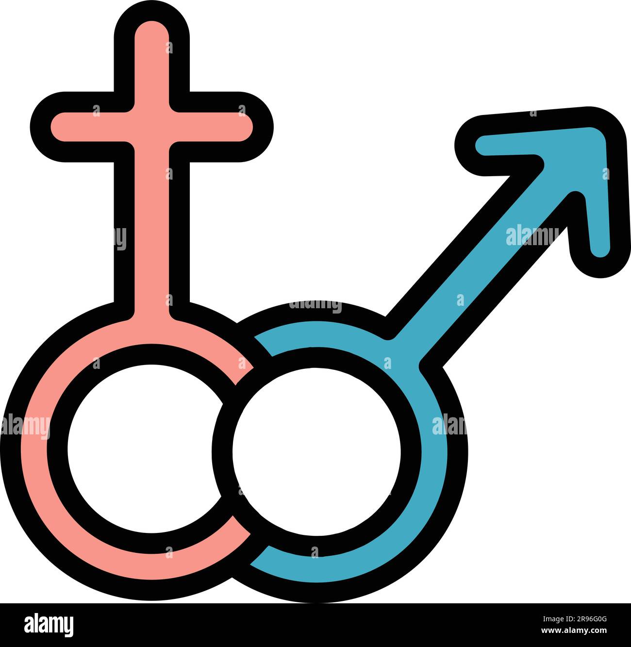 Baby gender icon. Outline Baby gender vector icon for web design ...