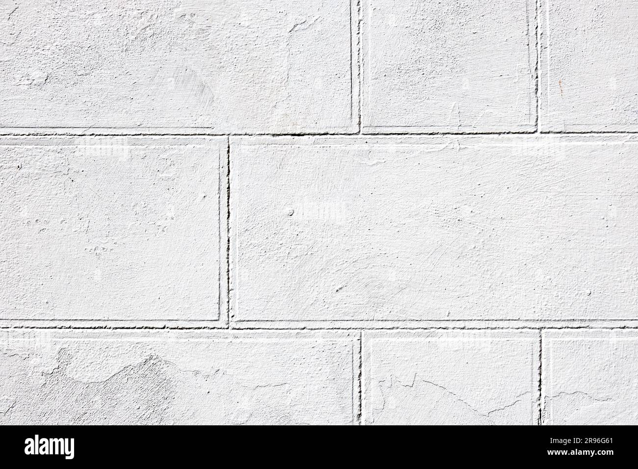 Background from a wall of white bricks Stock Photo - Alamy