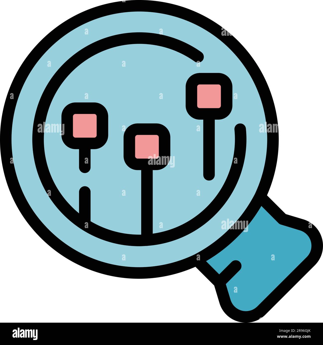 Search engine icon. Outline Search engine vector icon for web design ...