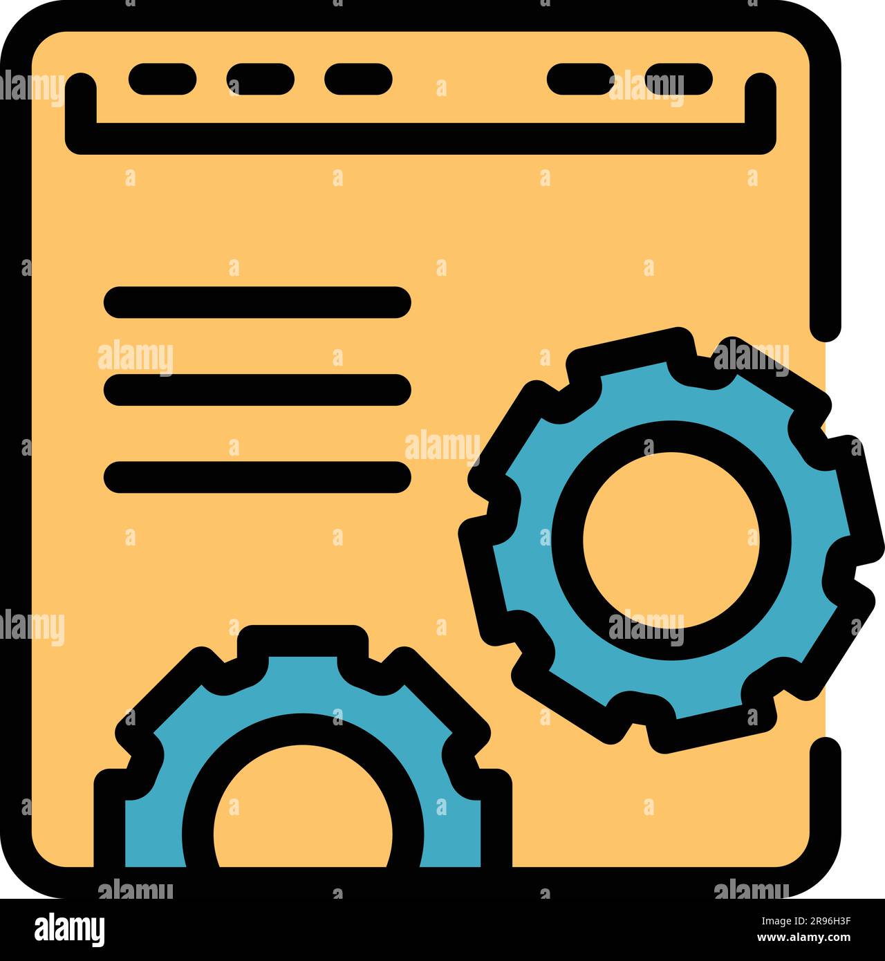 Global search engine icon. Outline Global search engine vector icon for ...