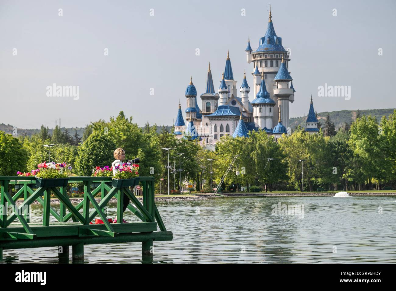 fairy tale castle in sazova park,Eskisehir,Turkey Stock Photo - Alamy