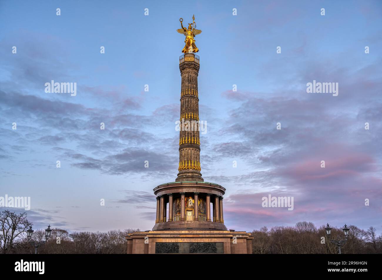 The famous Victory Column in the Tiergarten in Berlin, Germany, after ...