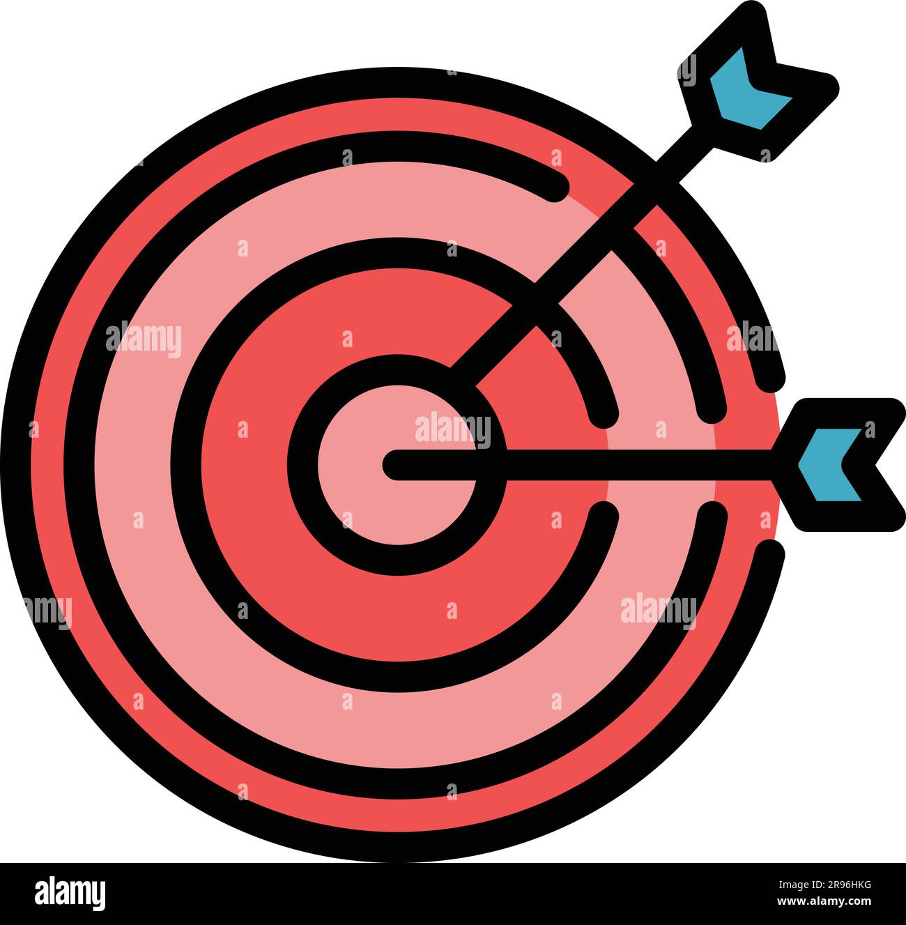 Target search engine icon. Outline Target search engine vector icon for ...