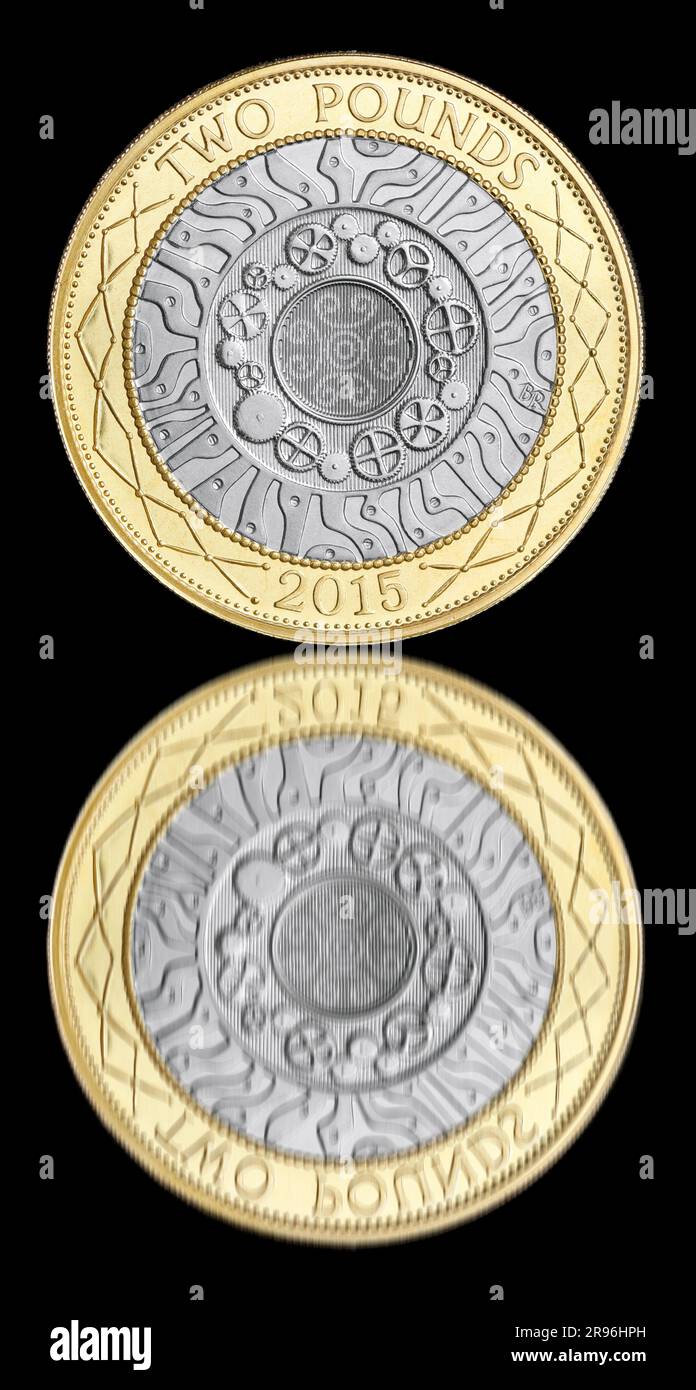 Uncirculated 2015 £2 coin issued in the UK with the 1997 Technology ...