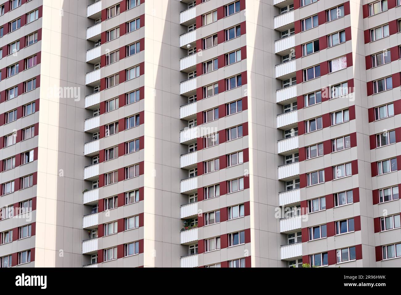 Typical high-rise residential building in the former eastern part of ...