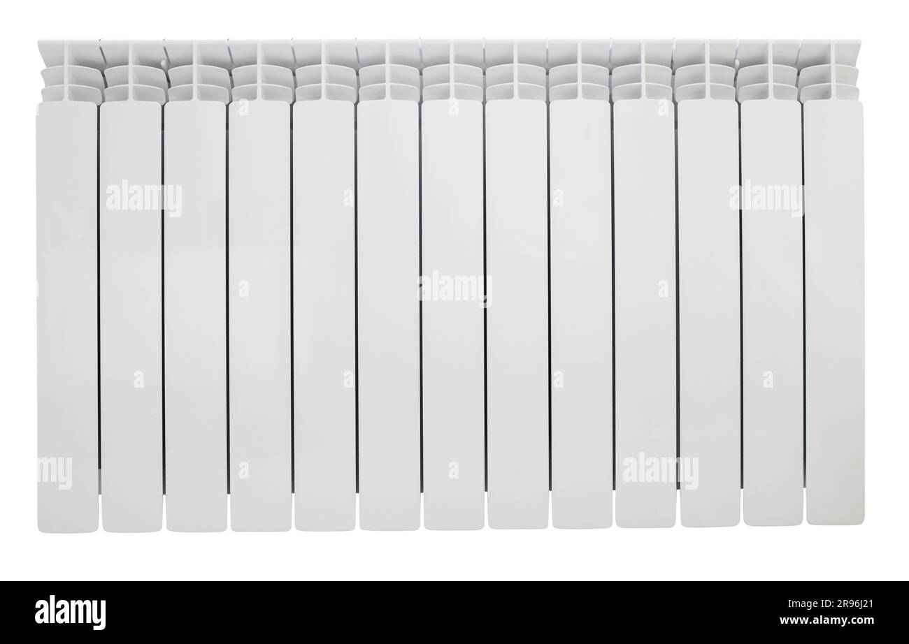 white radiator for room heating isolated on white background Stock ...