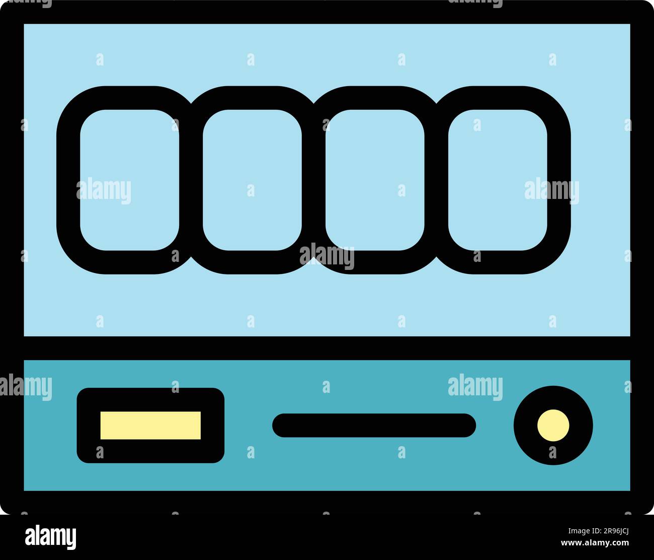 Taximeter delivery icon. Outline Taximeter delivery vector icon for web ...
