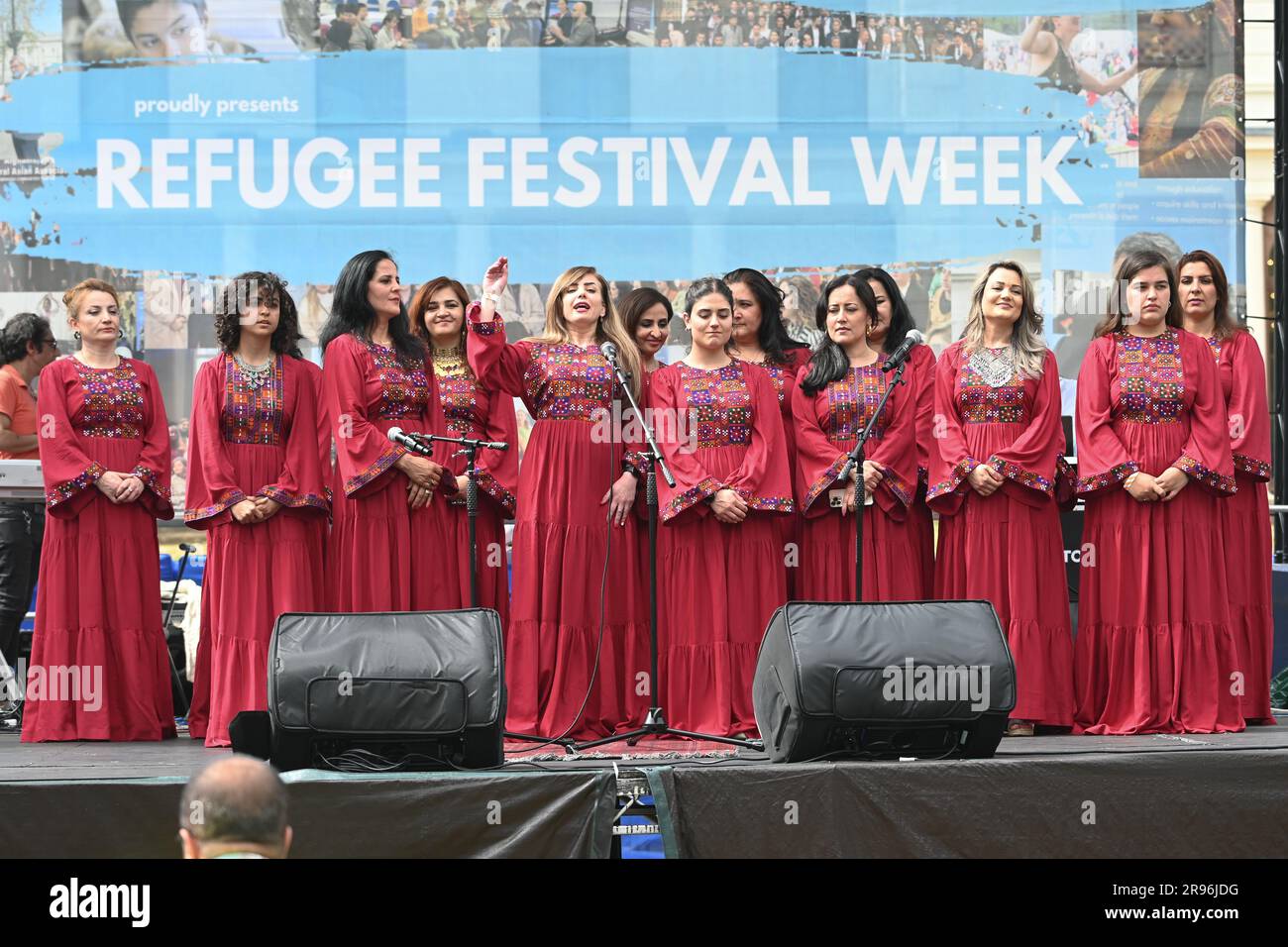 London, UK. 24th June, 2023. Hundreds attends the Refugee Week 2023 for ...
