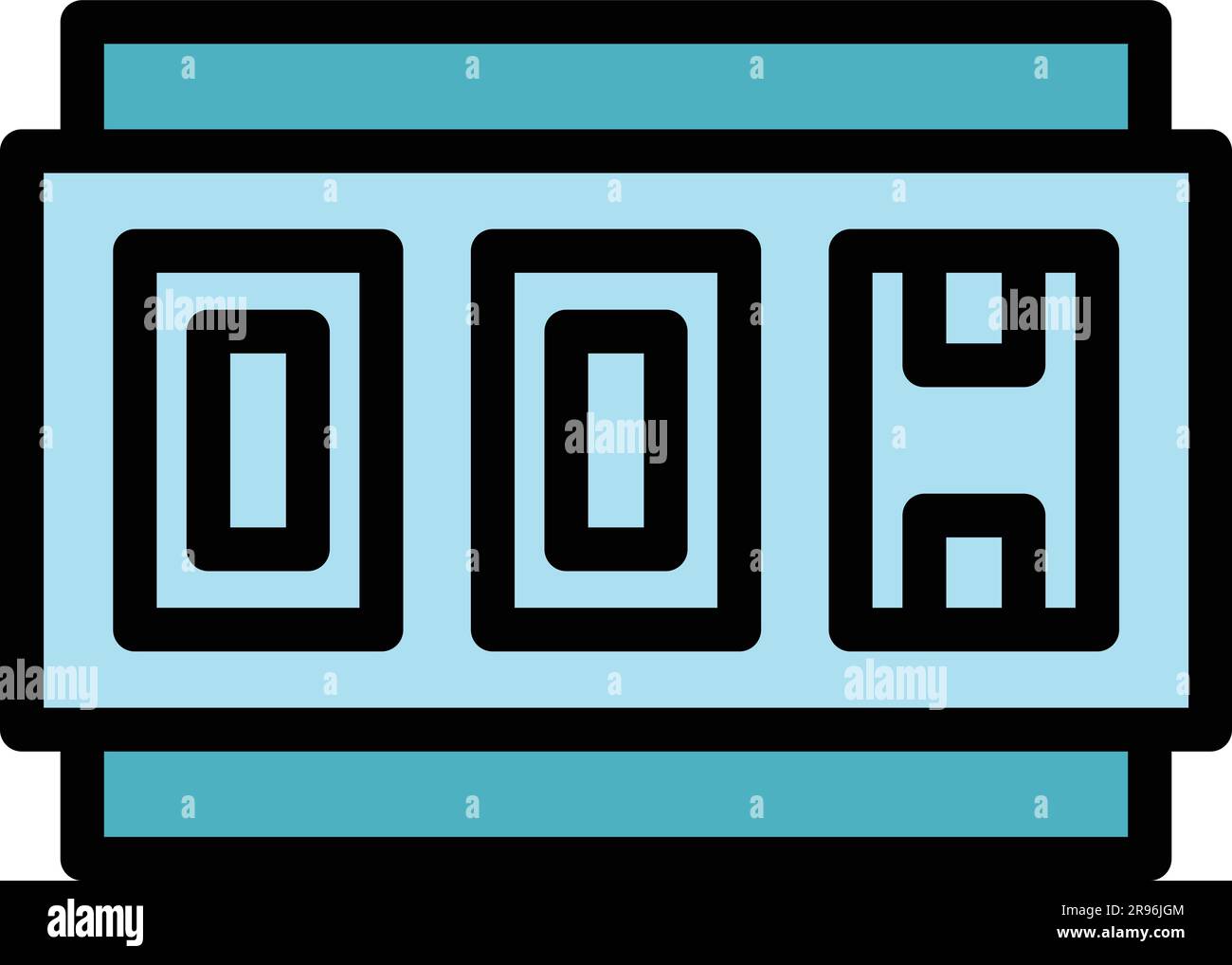 Taximeter service icon. Outline Taximeter service vector icon for web ...
