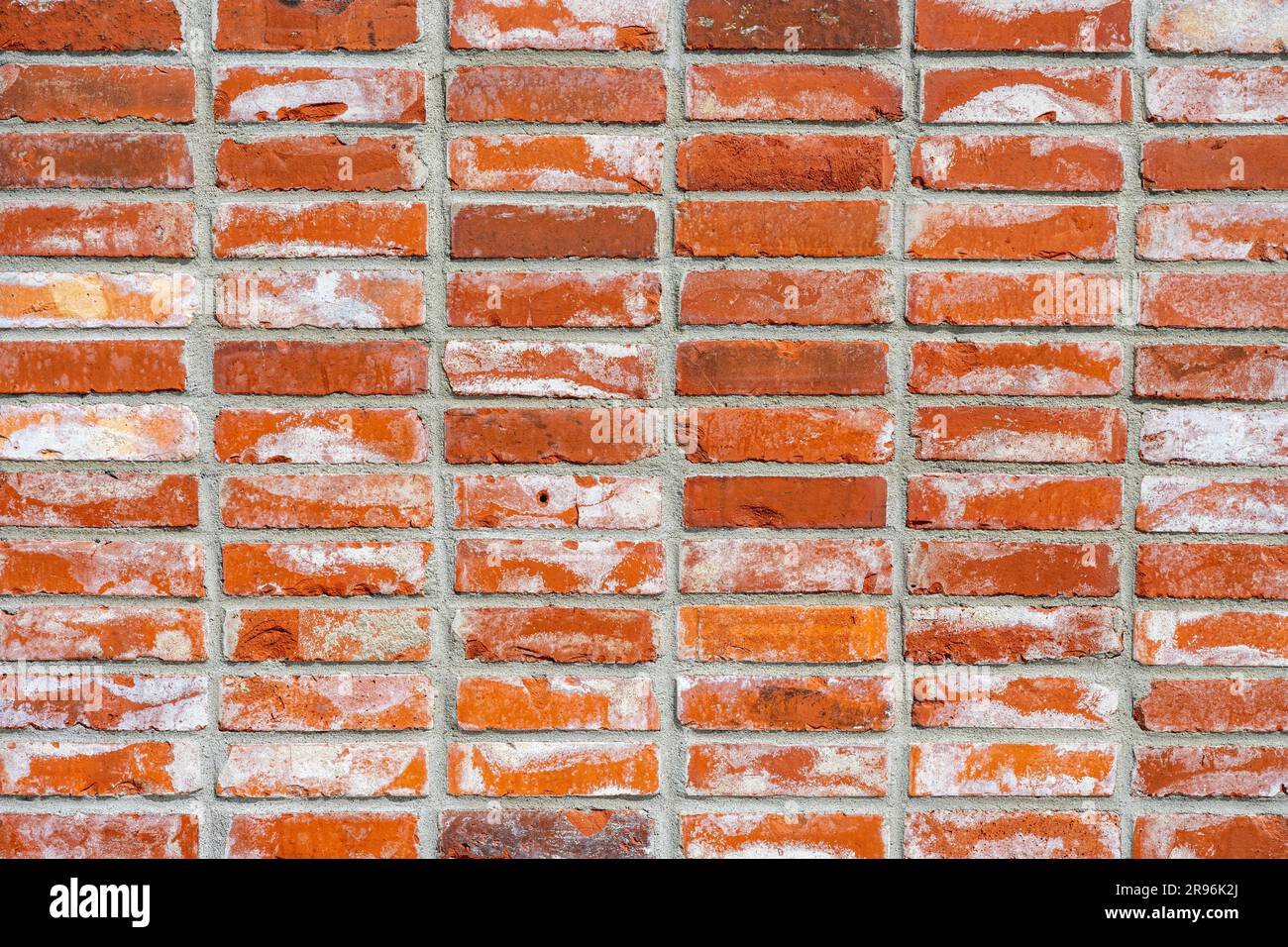 Background made of a wall of red clinker bricks Stock Photo - Alamy