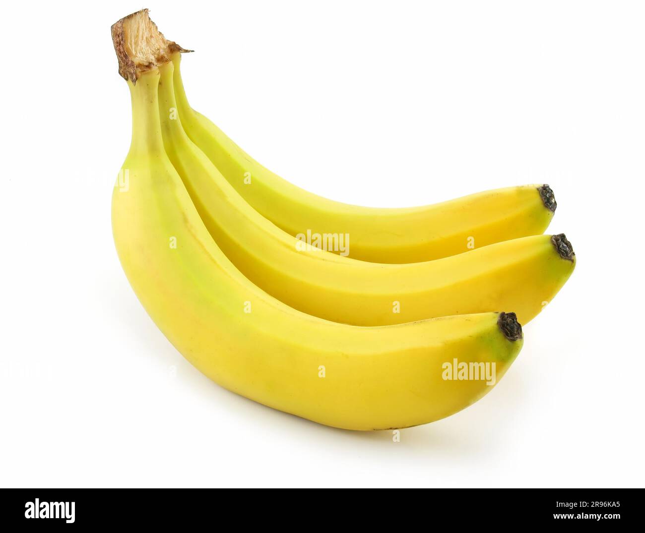 Ripe banana, white background Cut Out Stock Images & Pictures - Alamy