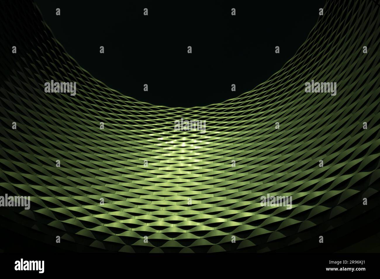 Modern Design on a Curve Shape Wall Stock Photo - Alamy