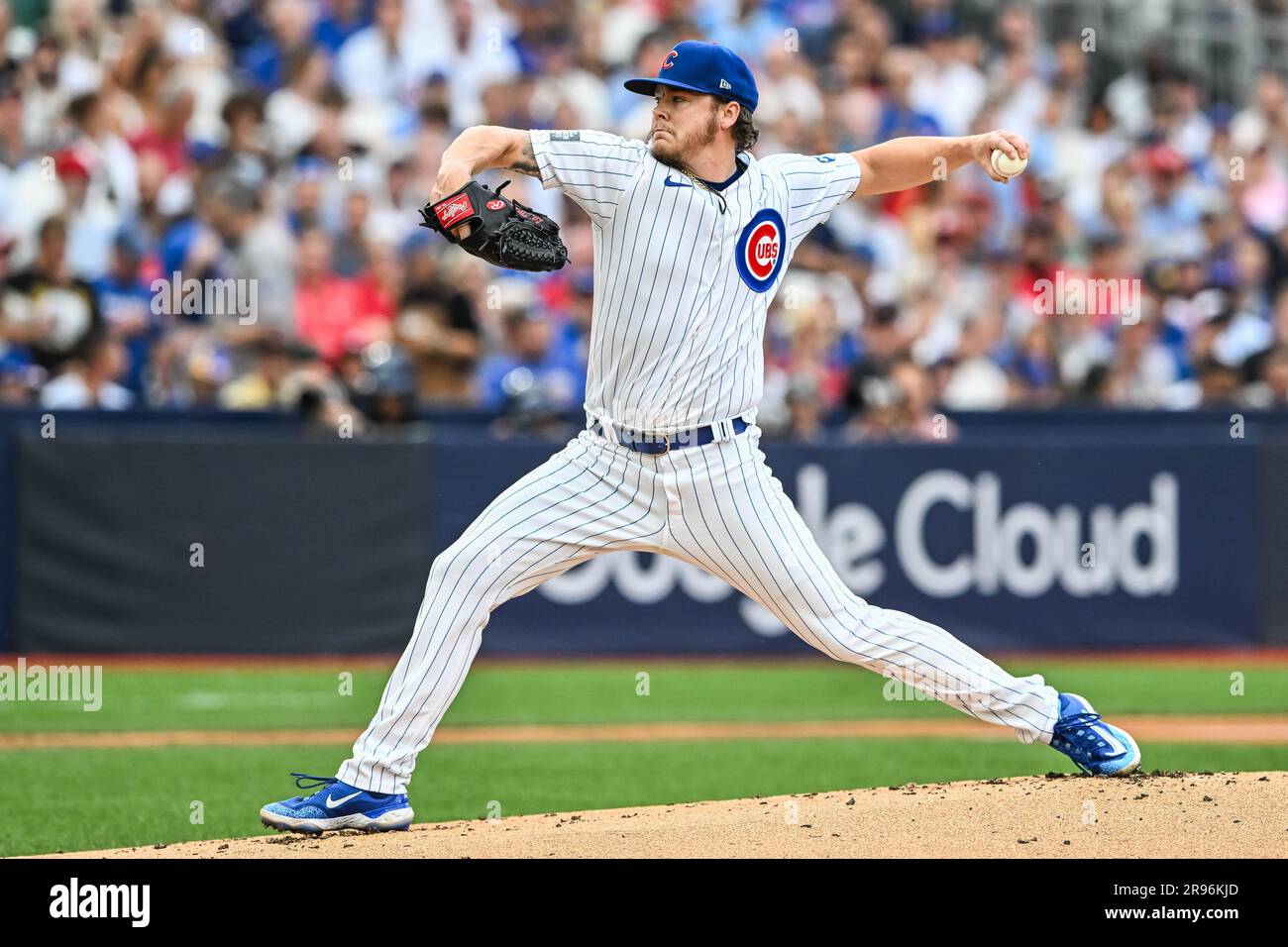 Justin Steele #35 of the Chicago Cubs pitches during the 2023 MLB ...