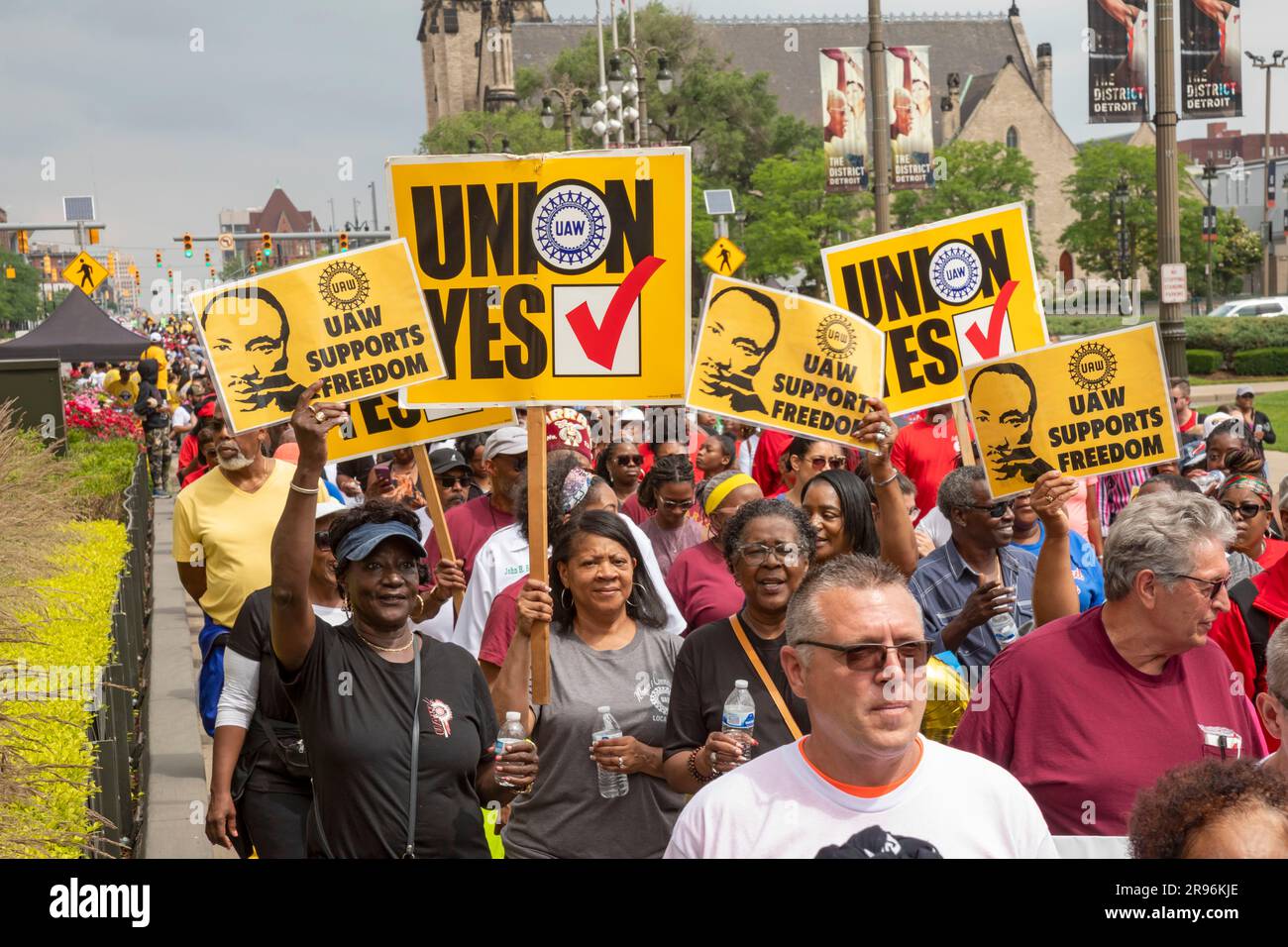 Detroit, Michigan, USA. 24th June, 2023. A Freedom Walk, organized by ...