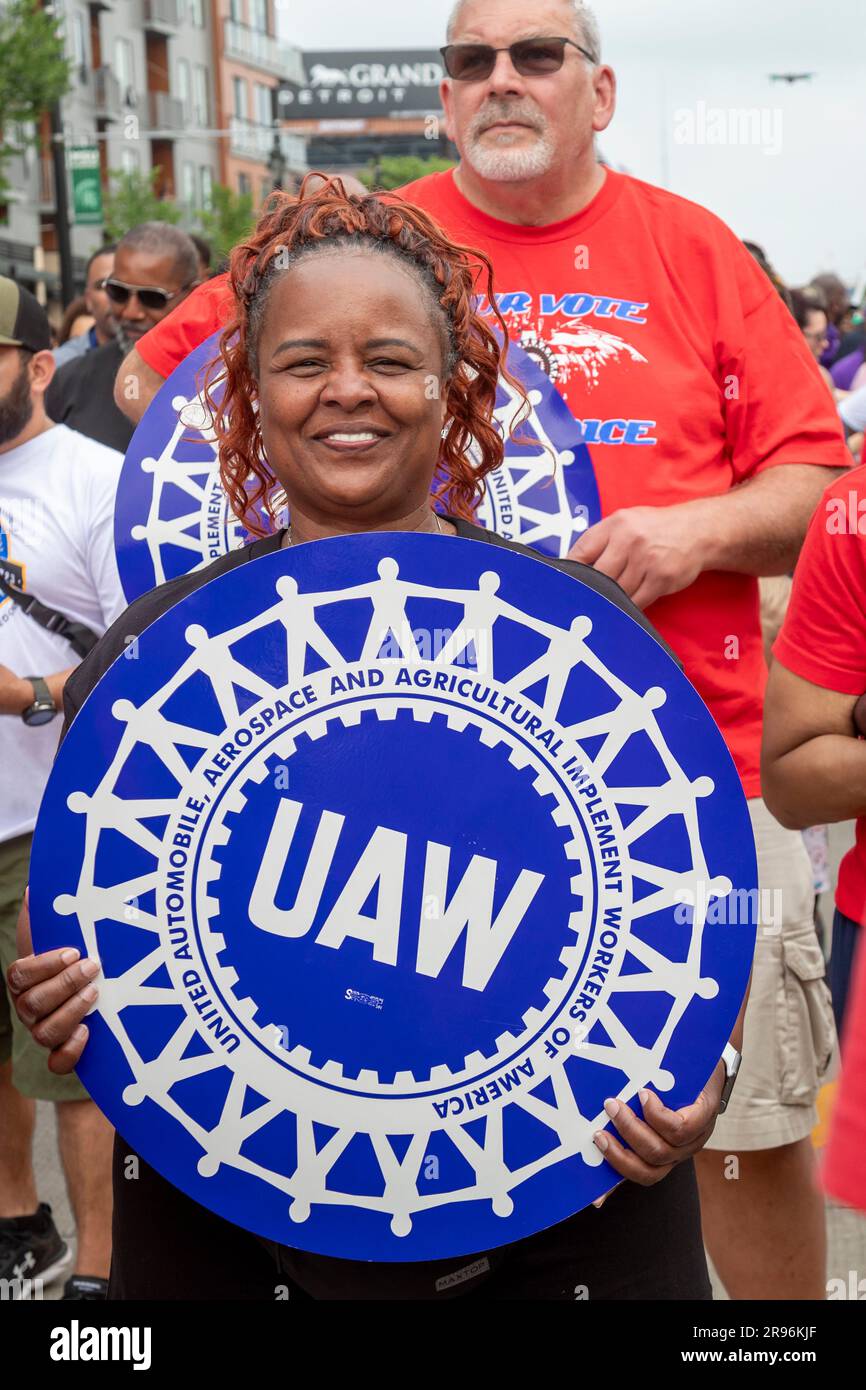 Detroit, Michigan, USA. 24th June, 2023. A Freedom Walk, organized by ...
