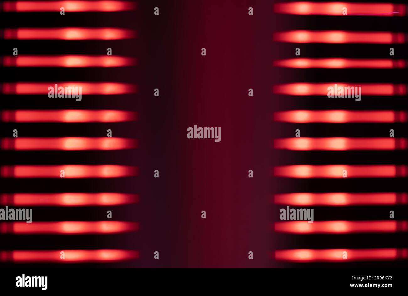 Illuminated Red Stripes on a Modern Column in Switzerland Stock Photo ...