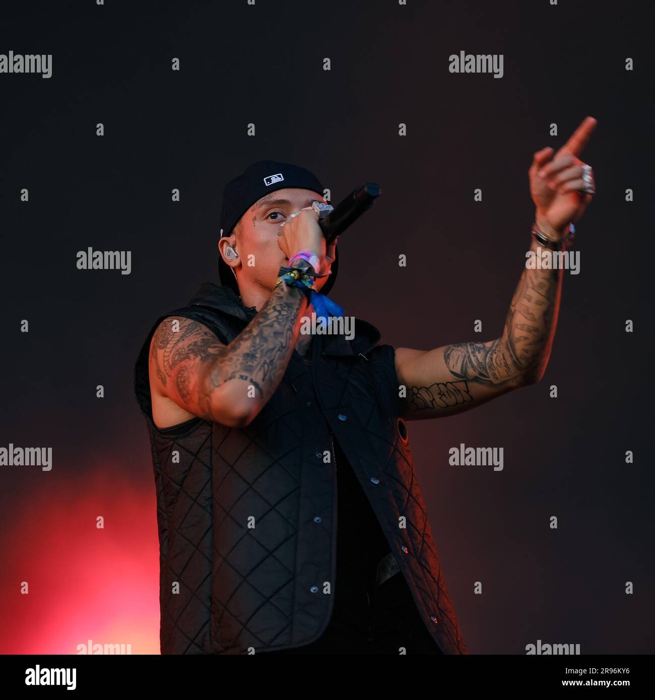 Glastonbury, UK. 24th June, 2023. Central Cee ( Oakley Neil H. T ...