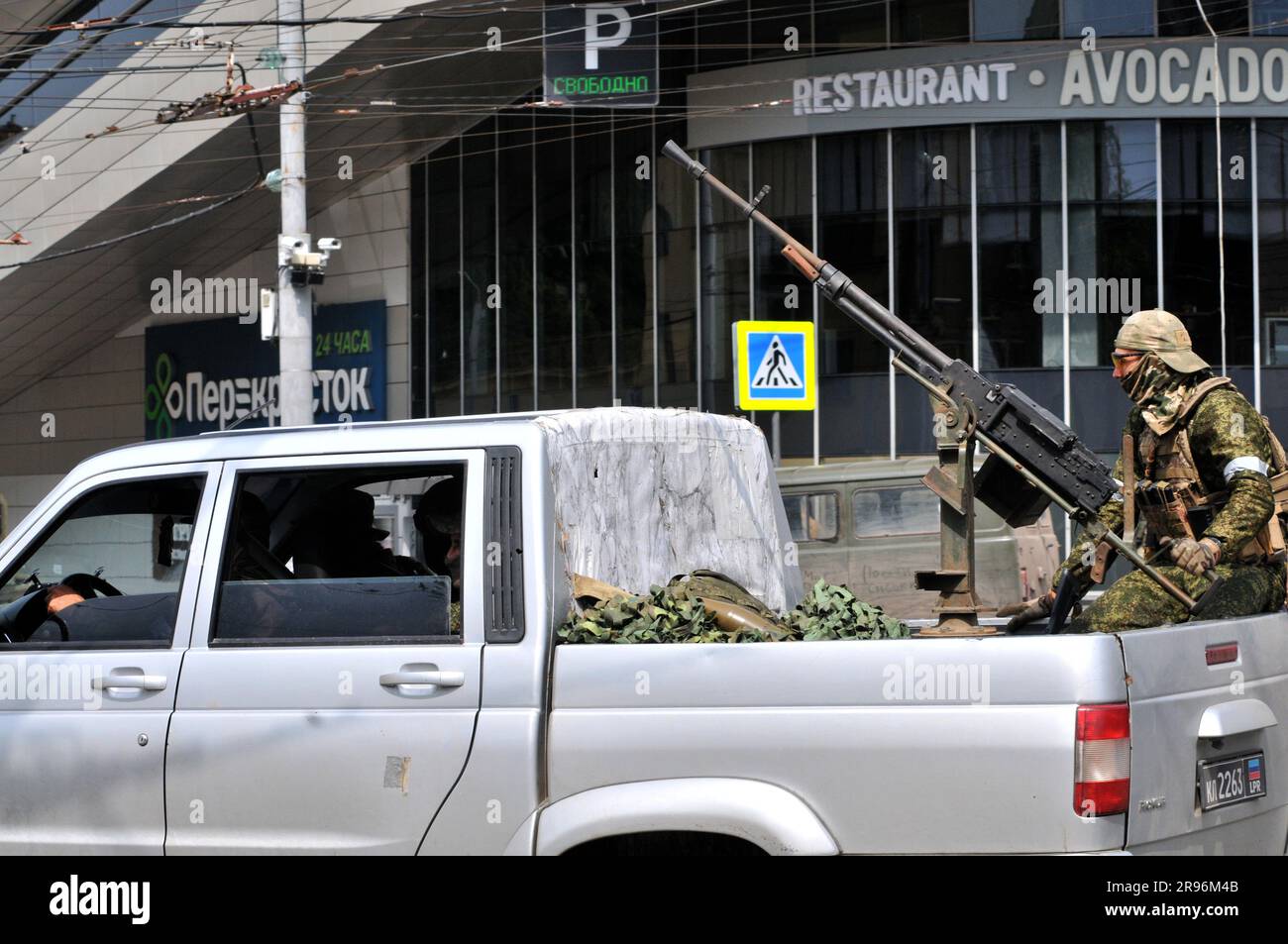 Rostov On Don, Russian Federation. 24th June, 2023. Fighters of Wagner ...