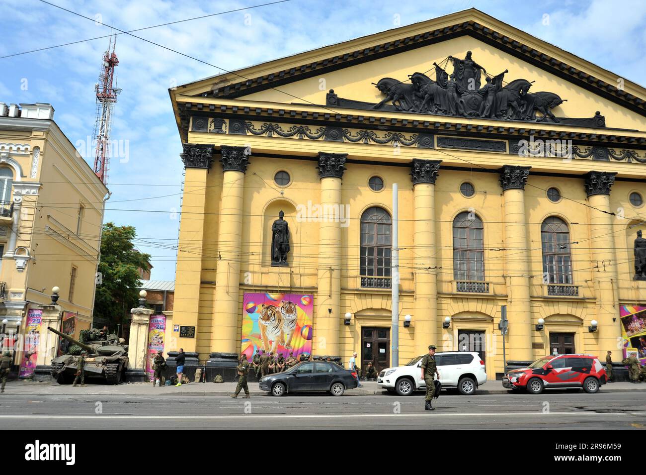 Rostov On Don, Russian Federation. 24th June, 2023. Fighters of Wagner Group private military ...