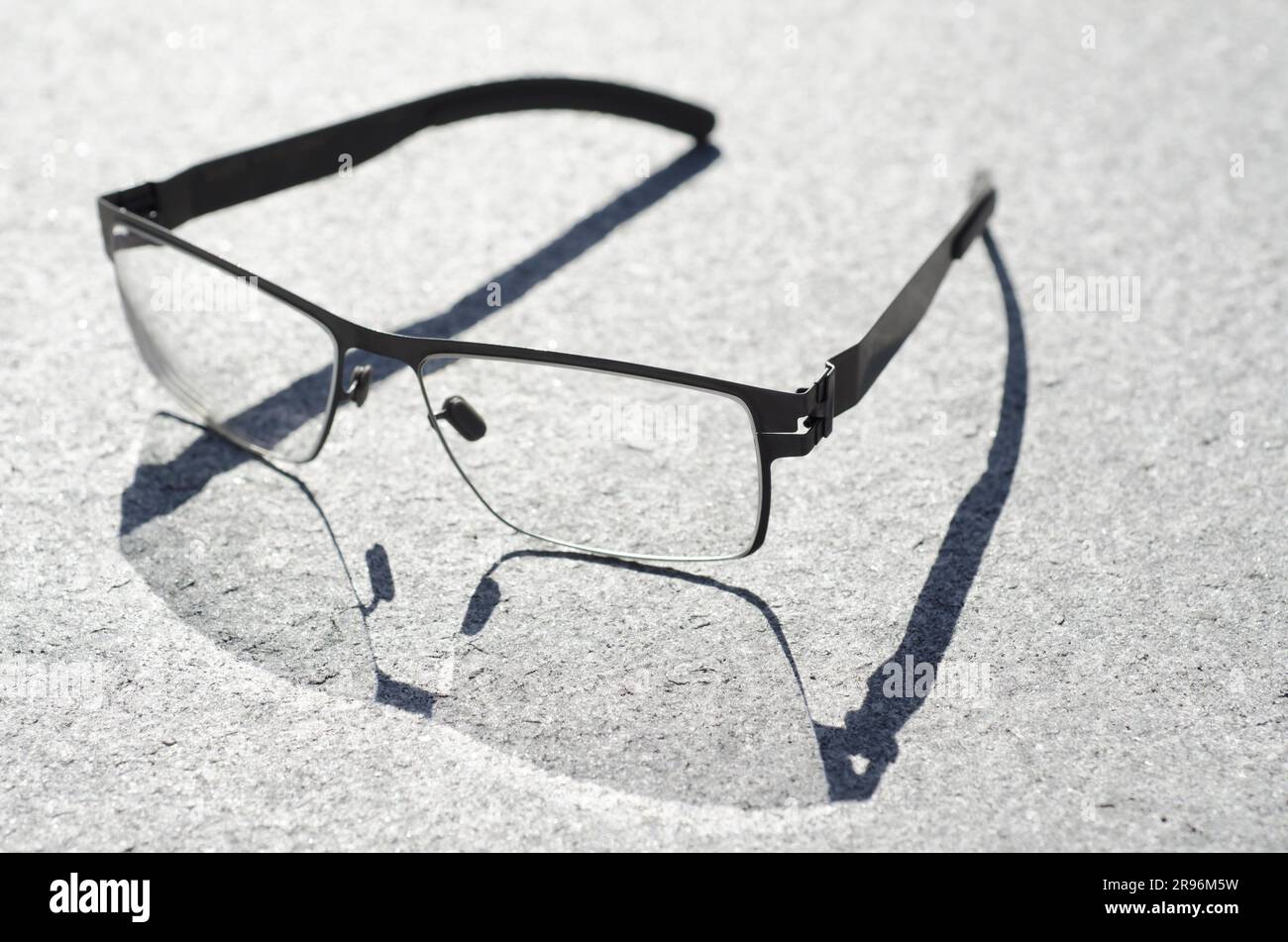 Eyeglasses with Shadow Stock Photo - Alamy