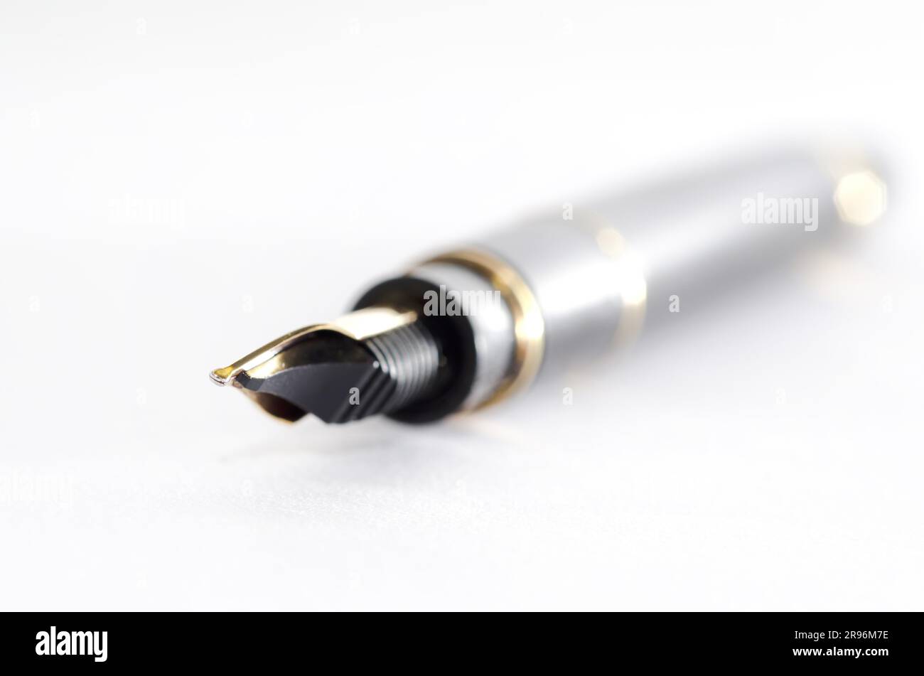 Stylograph pen with white background Stock Photo - Alamy