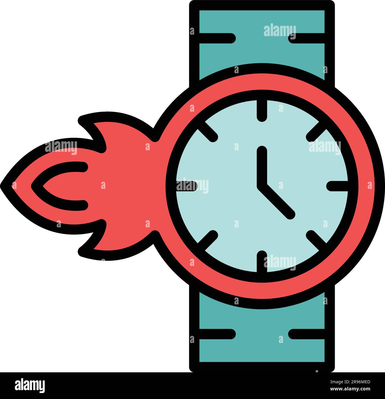 Late work icon. Outline Late work vector icon for web design isolated ...