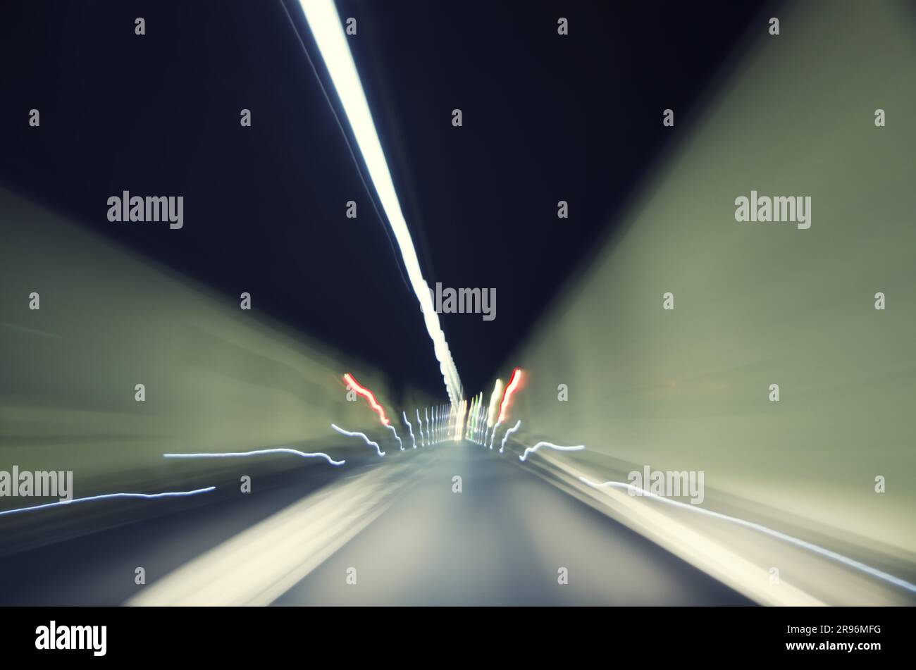 Tunnel with Light Effect in Switzerland Stock Photo - Alamy