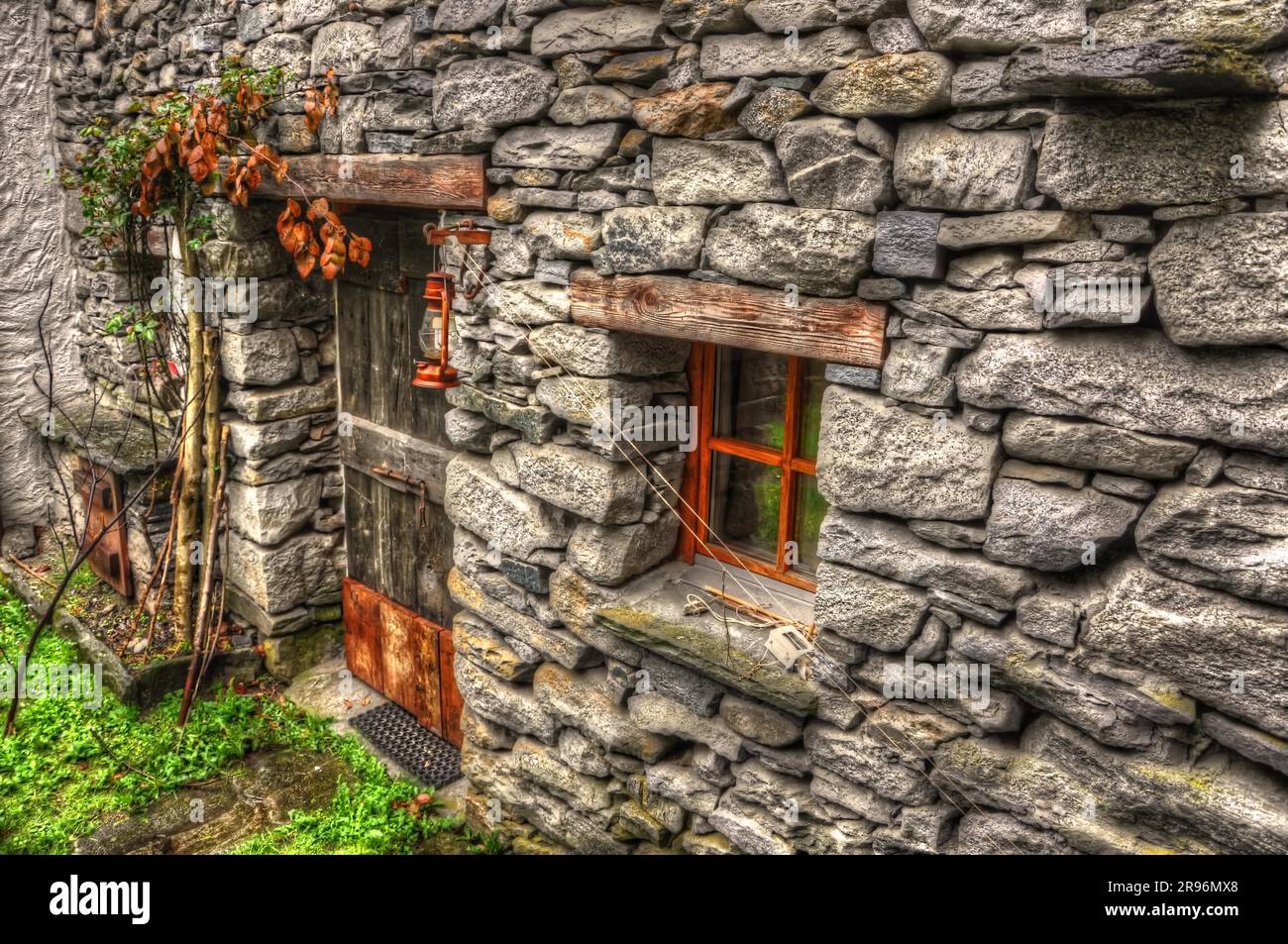 Rustic House in Stone Material in Ticino, Switzerland Stock Photo - Alamy