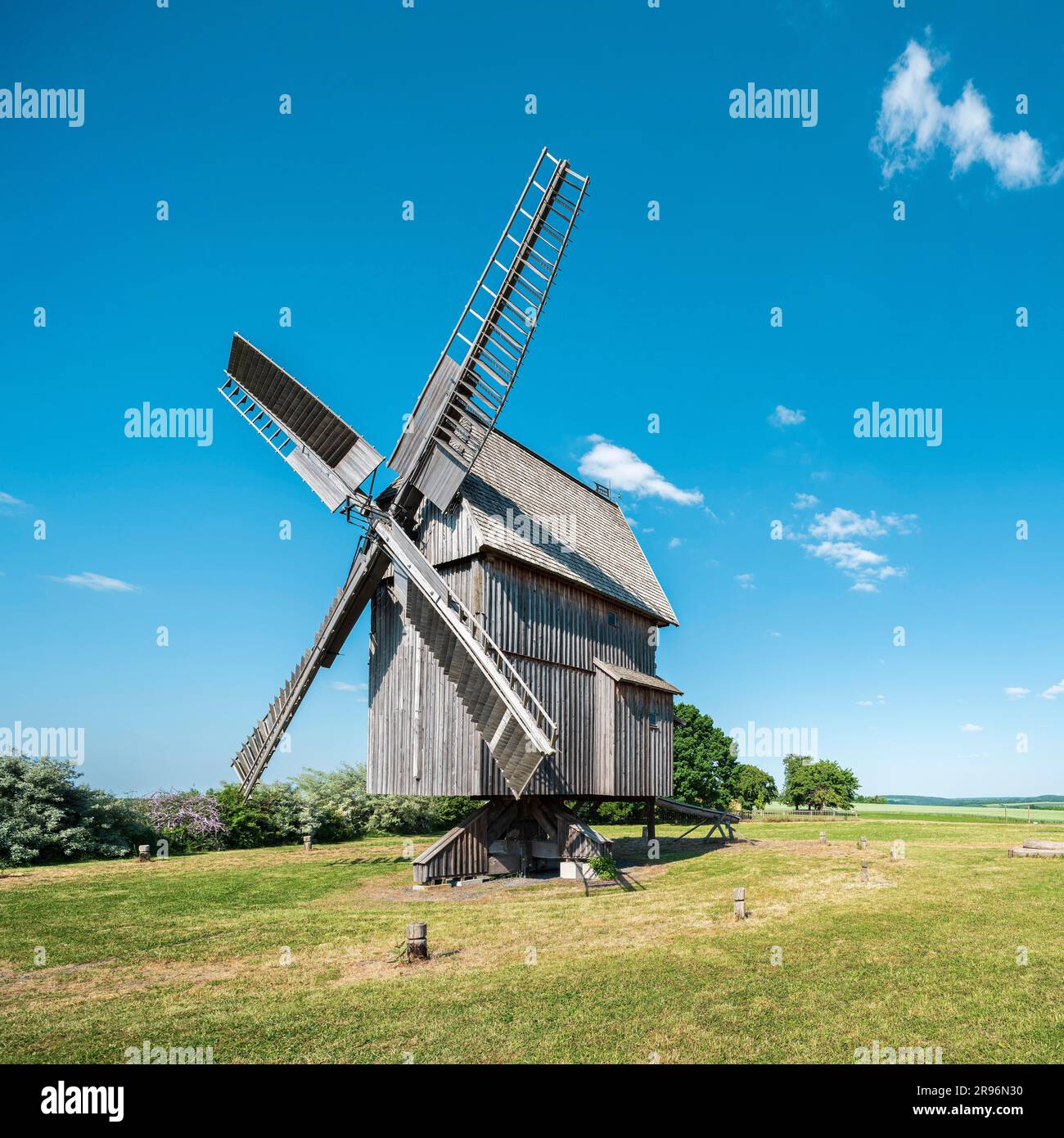 The windmill of Krippendorf on the battlefield of 1806, Bockwindmuehle ...