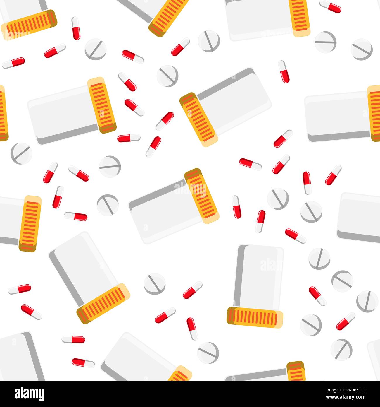 Medical seamless pattern, texture of multi-colored medicinal ...